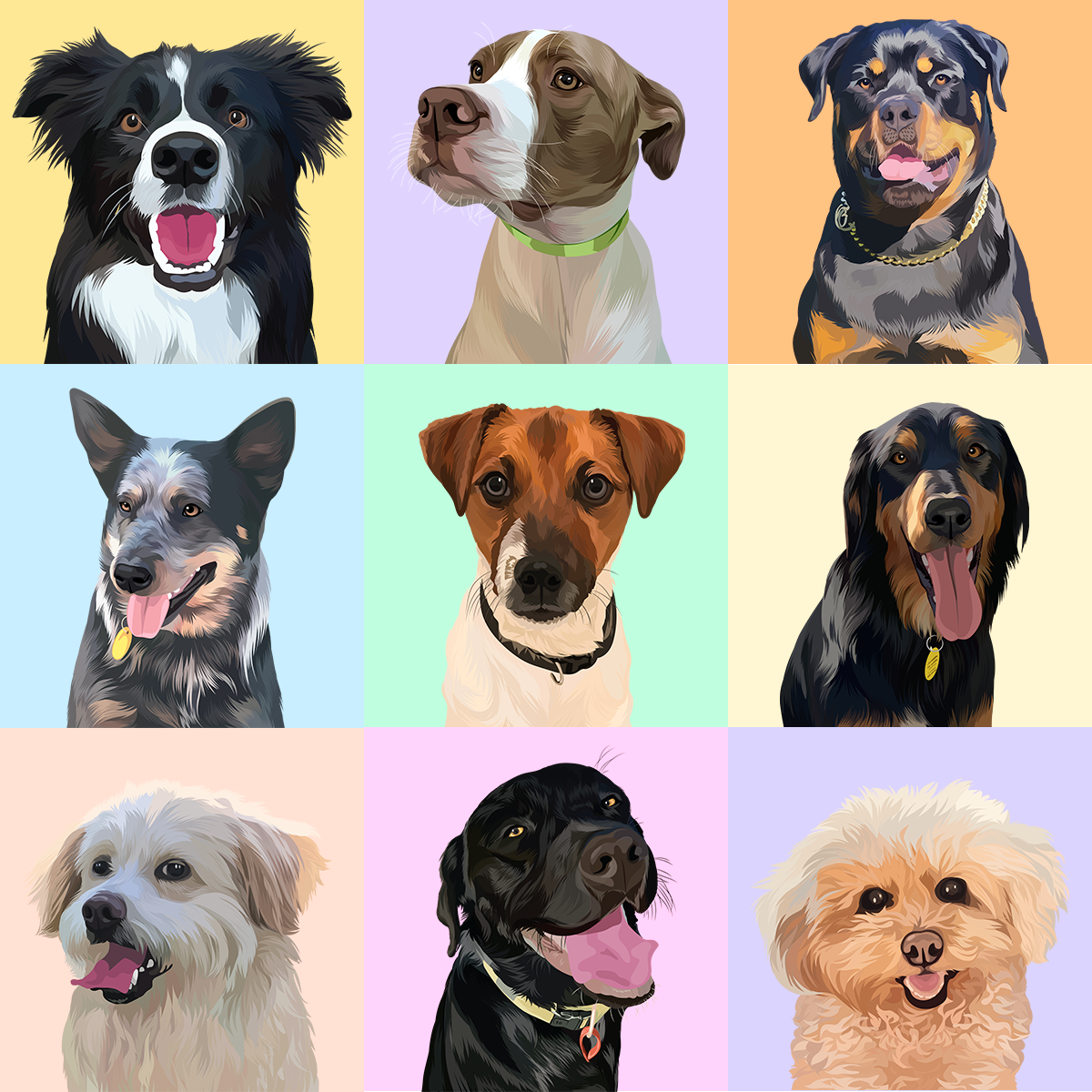 Custom Pet Portraits – The Brooklyn Pet Store